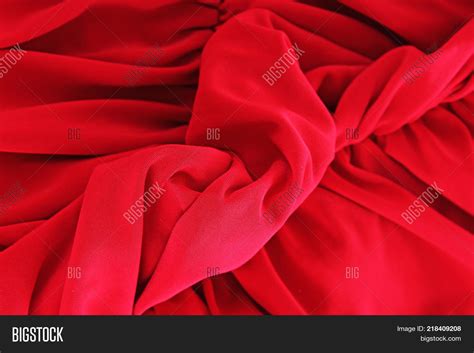 Red Silk Fabric Image Photo Free Trial Bigstock