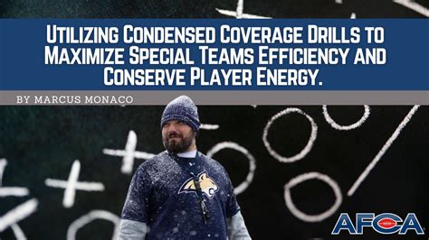 Utilizing Condensed Coverage Drills To Maximize Special Teams