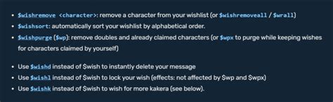 Mudae Wish Commands