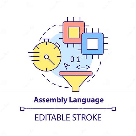 Assembly Language Concept Icon Stock Vector Illustration Of Hardware Icon 248187072