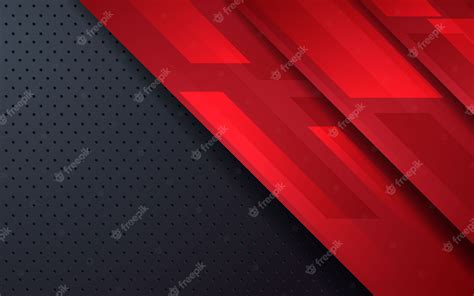 Premium Vector Red Overlap Layers Background