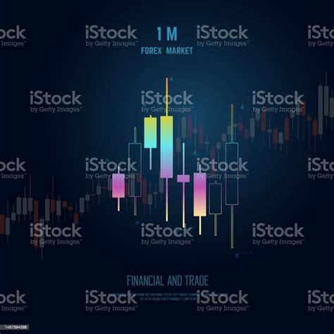 1m Forex 시장 그래프와 세계 비즈니스 그래프 또는 차트 주식 시장 금융 투자 또는 경제 동향에 적합한 그래픽 개념의 외환