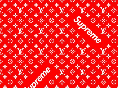 Supreme X Louis Vuitton Collaboration Hd Wallpaper