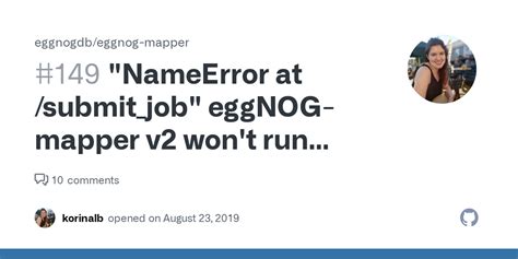 Nameerror At Submitjob Eggnog Mapper V2 Wont Run With My Data