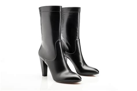 Premium Photo Lady Black Boot Fashion