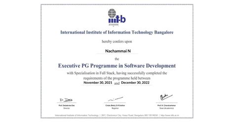 Nachammai Nagappan On Linkedin Executive Pg Programme In Software