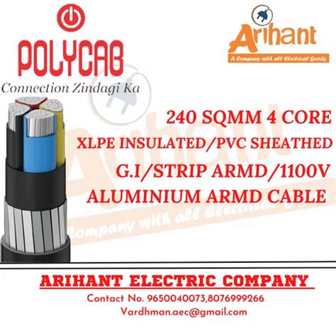 POLYCAB 240 sq mm Aluminum Cable at ₹ 330/meter in New Delhi | ID ...