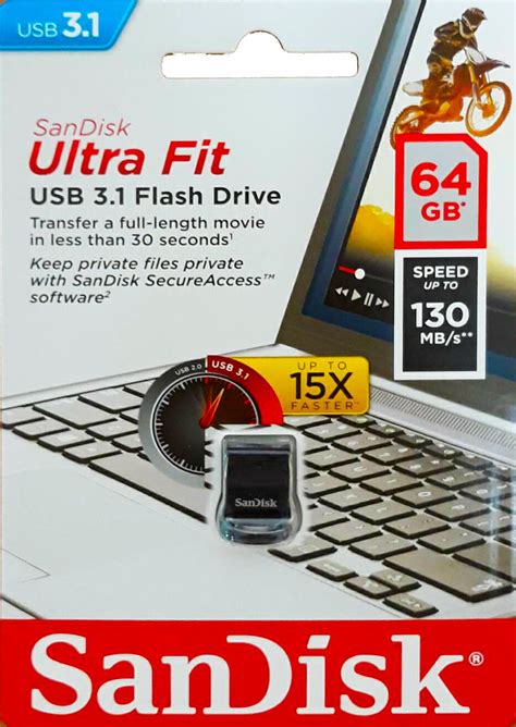 3cexpert Sandisk 64gb Usb 31 64g Sdcz430 Cz430 Ultra Fit 130mbs