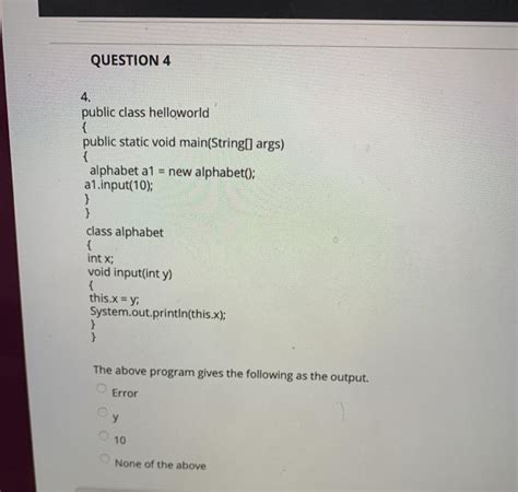 Solved Question 1 1 Data Encapsulation Gives Data Security