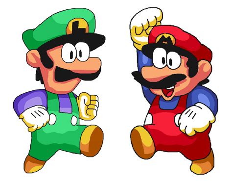 Mario And Luigi Smas Smb1 Styled Remade By Raphaelissoawesome On