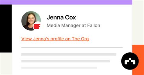 Jenna Cox Media Manager At Fallon The Org