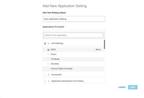 Add An Application Setting