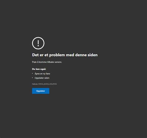 Browsing With 1160193854 And Webpages Crashes Rmicrosoftedge