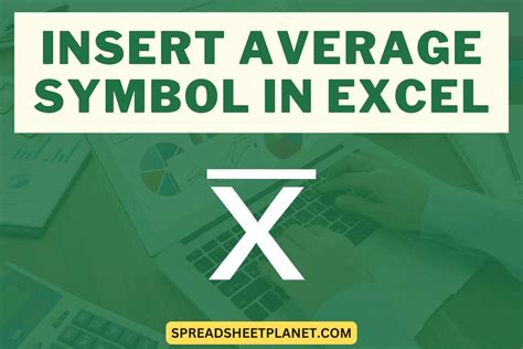 How To Insert Average X Bar Symbol In Excel 3 Easy Ways