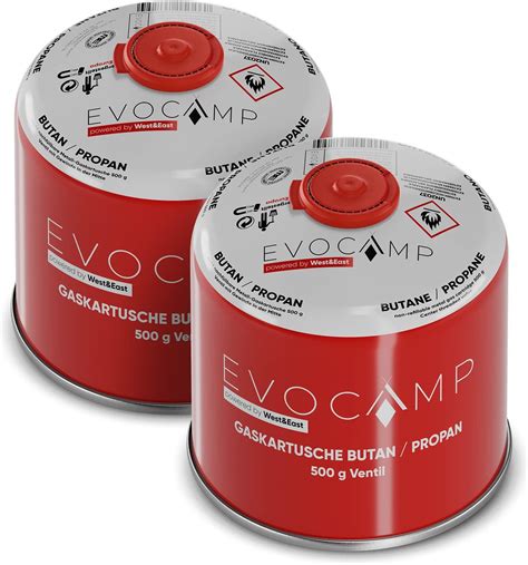 2x Butangas Kartuschen 500g Schraubkartusche Mit Butan Propan Gas