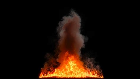 Strong Explosion With Smoke On Alpha • Motion Graphics Template • Uppbeat