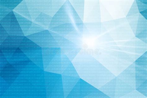 Abstract Binary Numbers Data Background Stock Illustration