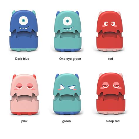 맞춤형 아기 이름 스탬프 Diy 어린이 이름 인감 학생 의류 장 퇴색하기 쉽지 않음 보안 이름 스탬프 괴물 장난감 예술 및 공예 Diy 장난감