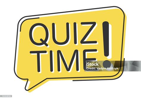 팝 아트 스타일의 퀴즈 시간 만화 연설 거품 만화 연설 대화 상자 창 노란색 배너 판매 시험에 대한 스톡 벡터 아트 및 기타 이미지 Istock