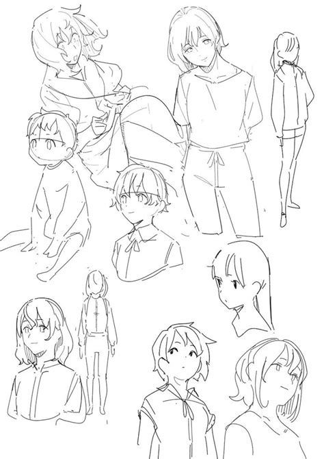 のら＜ら On X Manga Drawing Tutorials Art Reference Poses Cute Doodles