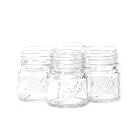 Mason Jar Shot Glasses Set Of 4 Drop And Catch Touch Of Modern