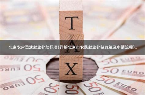 北京农户灵活就业补助标准详解北京市农民就业补贴政策及申请流程。 灵活用工代发工资平台