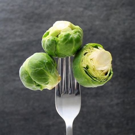 Premium Photo Fresh Green Brussel Sprouts Vegetable On White Background