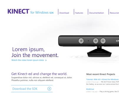 Kinect For Windows Projects Photos Videos Logos Illustrations And Branding Behance