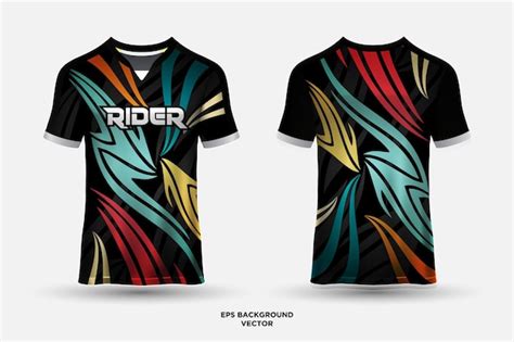 Premium Vector Futuristic Jersey Design Suitable For Sports Racing