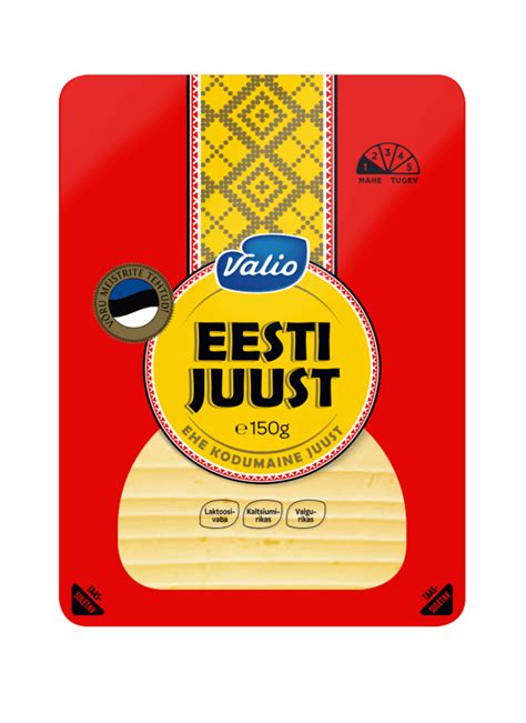 Валио эстонский нарезанный сыр 150г | Valio