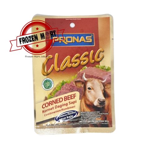 Jual PRONAS Kornet Sapi Keju Sachet Corned Beef Cheese Sachet HALAL