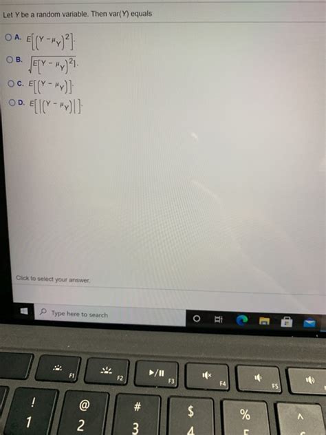 solved let y be a random variable then var y equals ОА