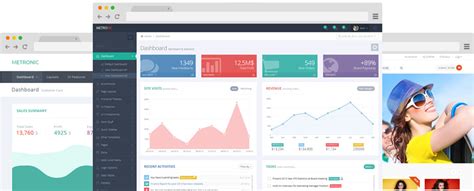 Metronic The Best Admin Dashboard Template Available GraphicsFuel