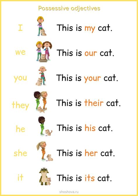 Местоимения в английском языке Материалы для детей Английский язык Английский Уроки английского