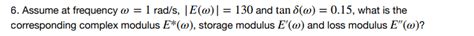 Solved 6 Assume At Frequency Rads And What Is The
