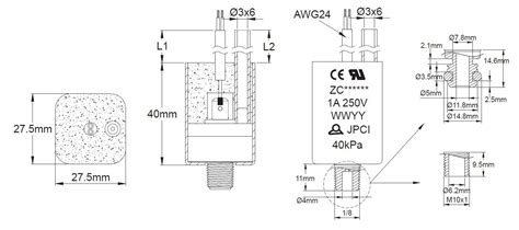 Zc Low Voltage Circuit Ip65 Waterproof Differential Pressure Switch