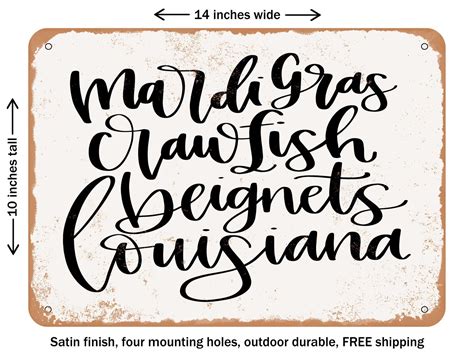 Decorative Metal Sign Louisiana Vintage Rusty Look Signs Michaels