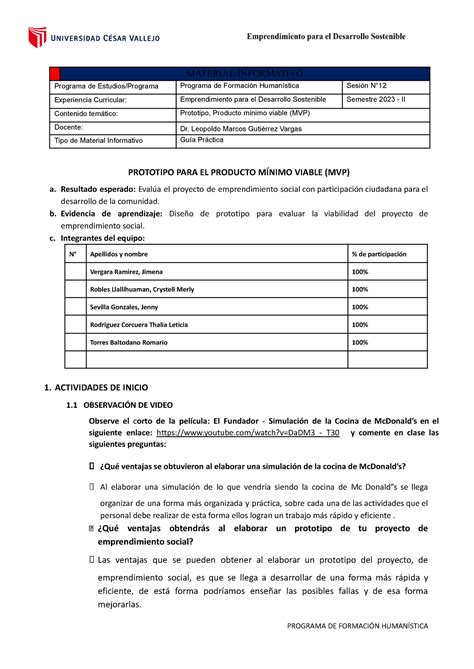 Guía Práctica N° 12 Prototipo Reparado Material Informativo