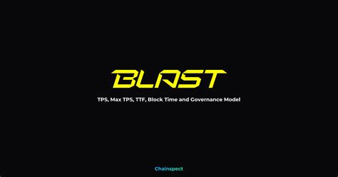 Blast Tps Max Tps Block Time Ttf Chainspect