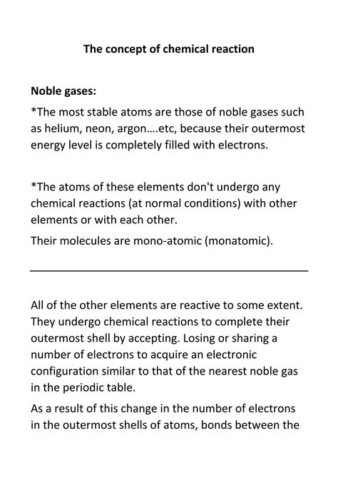 Solution The Concept Of The Chemical Reactions Ionic Covalent Lewis