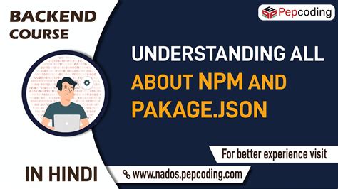 Understanding All About Npm And Packagejson Learn Backend