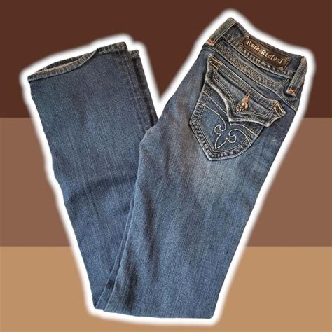 Rock Revival Bootcut Denim Jeans Sz 28 Depop