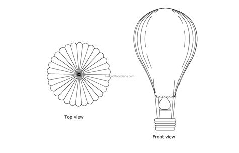 Hot Air Balloon Autocad Block Free Cad Floor Plans