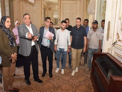 Asu نائب رئيس جامعة عين شمس تتفقد أعمال التطوير بقصر الزعفران وتوجه