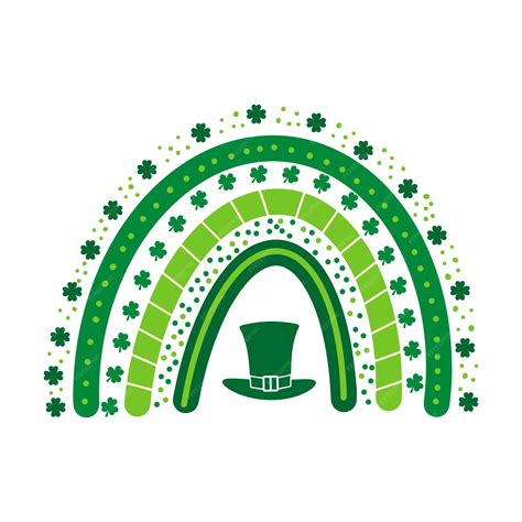 Premium Vector St Patricks Day Rainbow Cute Saint Patricks Day