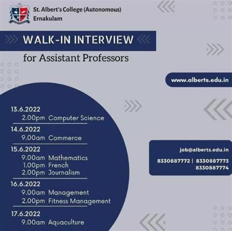 Assistant Professor St Alberts College Autonomous Ernakulam
