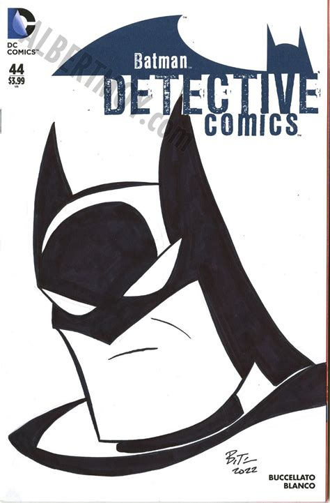 Albert Moy Original Comic Art Blank Cover Sketch By Bruce Timm
