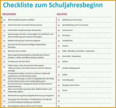 Wunderbar 11 Checkliste Excel Vorlage Kostenlos Vorlagen Und Muster