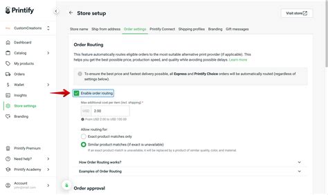 How Can I Enable Order Routing Printify