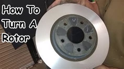 How To Resurface A Brake Rotor On A Rotor Cutting Machine With Video